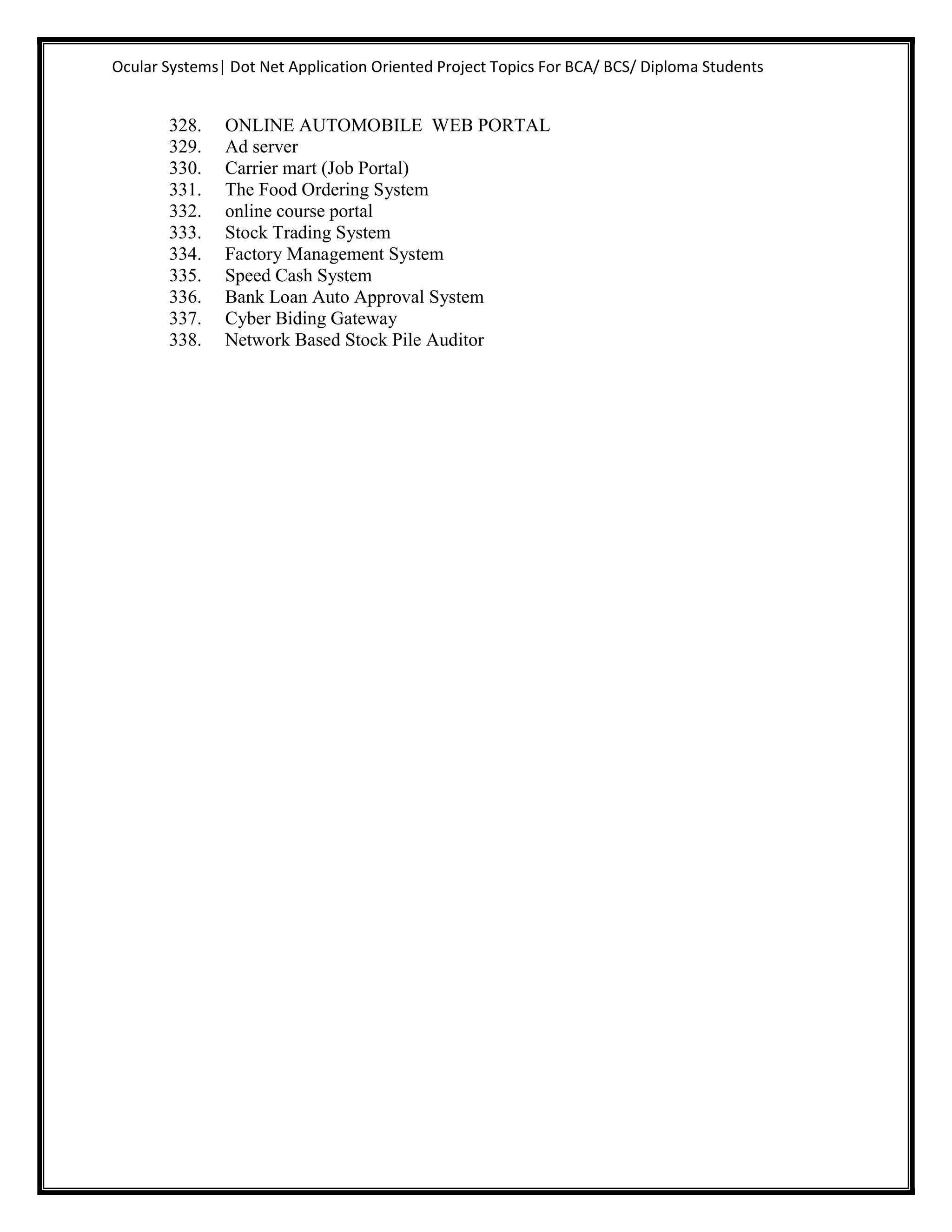 dotnet-applications-projects-BCA-BCS-Diploma | PDF