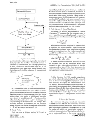 Fault Diagonosis Approach for WSN using Normal Bias Technique | PDF