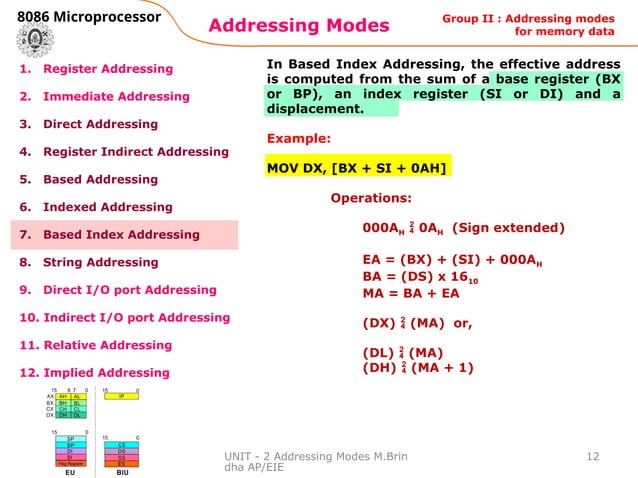 ADDRESSING MODES in 8086 MICROPROCESSOR.ppt