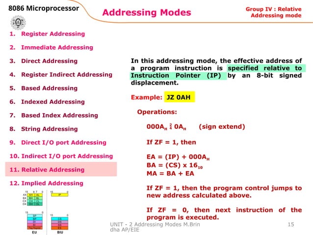 ADDRESSING MODES in 8086 MICROPROCESSOR.ppt