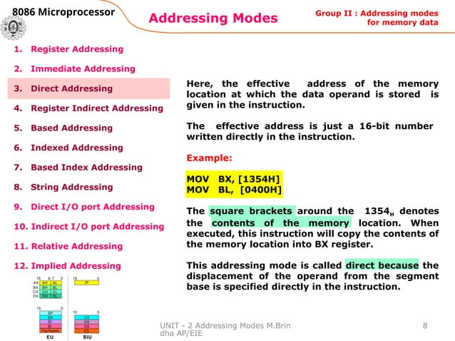 ADDRESSING MODES in 8086 MICROPROCESSOR.ppt