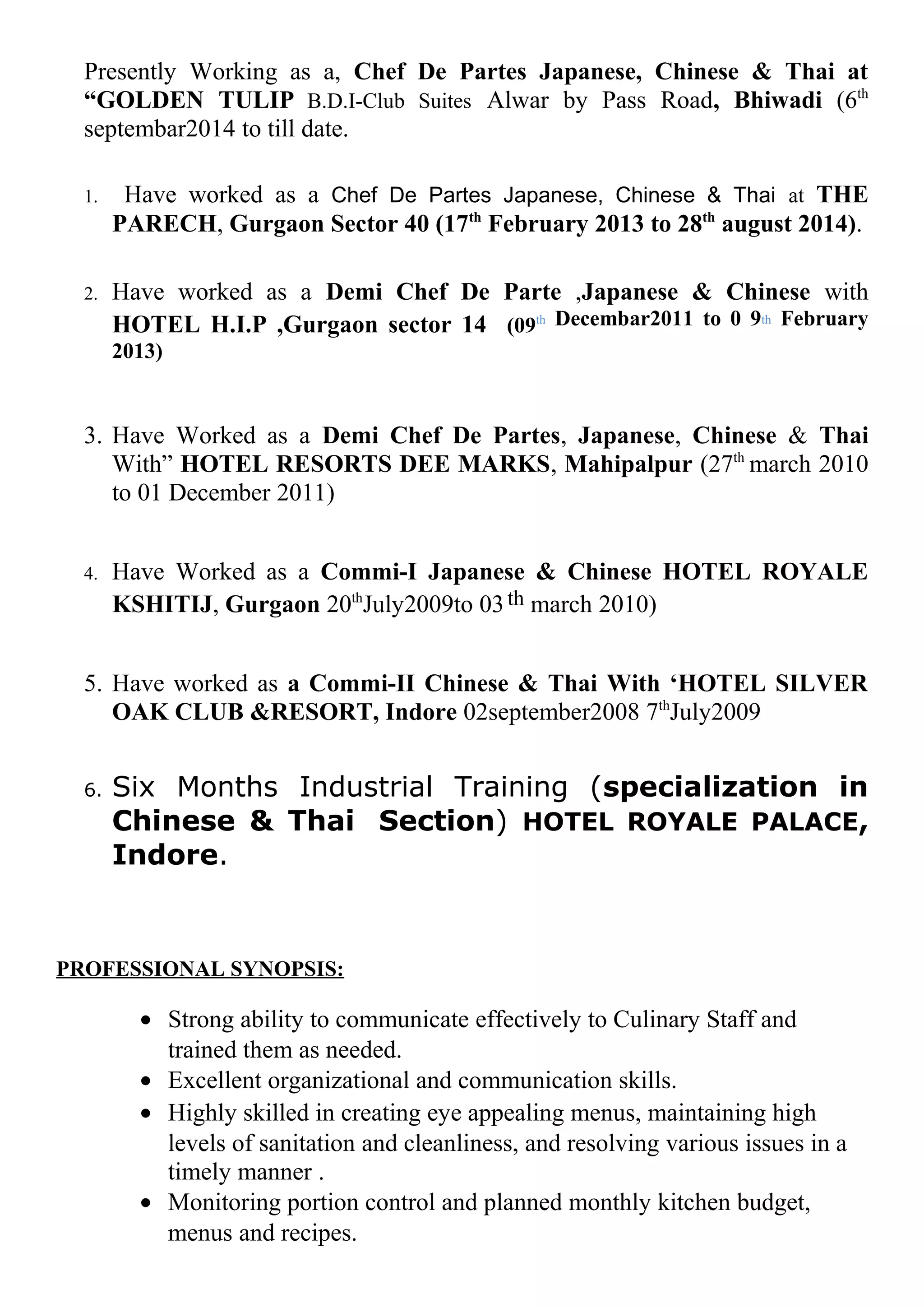 Sunil Singh Resume | DOC