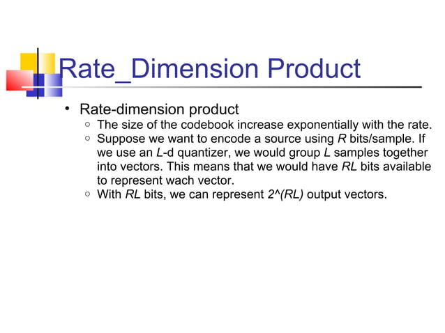 vector QUANTIZATION | PPT | Programming Languages | Computing