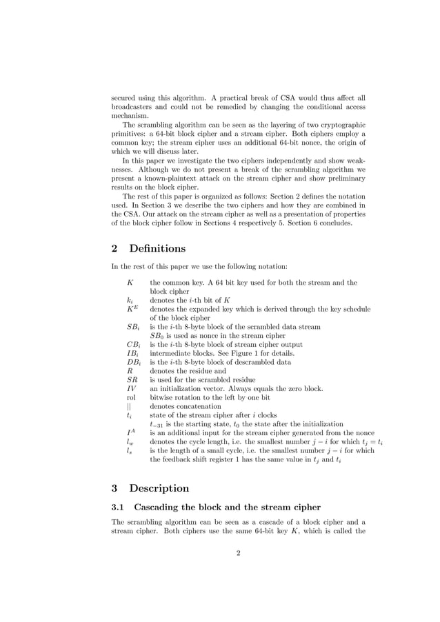 COMMON SCRAMBLING ALGORITHM | PDF