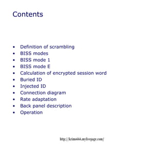 Basic of BISS | PDF