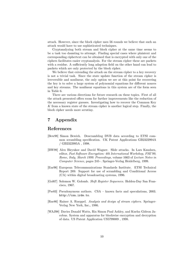 COMMON SCRAMBLING ALGORITHM | PDF