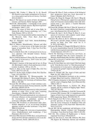 The Biology of the Avian Respiratory System Evolution Development ...