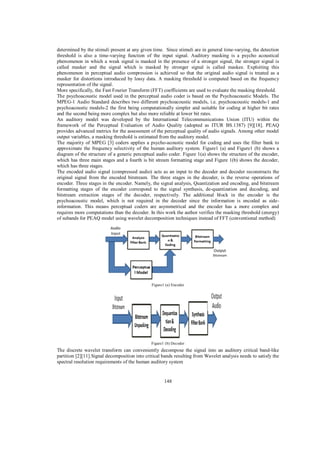 Analysis of PEAQ Model using Wavelet Decomposition Techniques | PDF