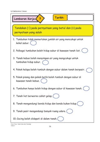Modul Sains Tahun 3 Tahun 3 Latihan Modul Sains Dlp Semakan Kssr