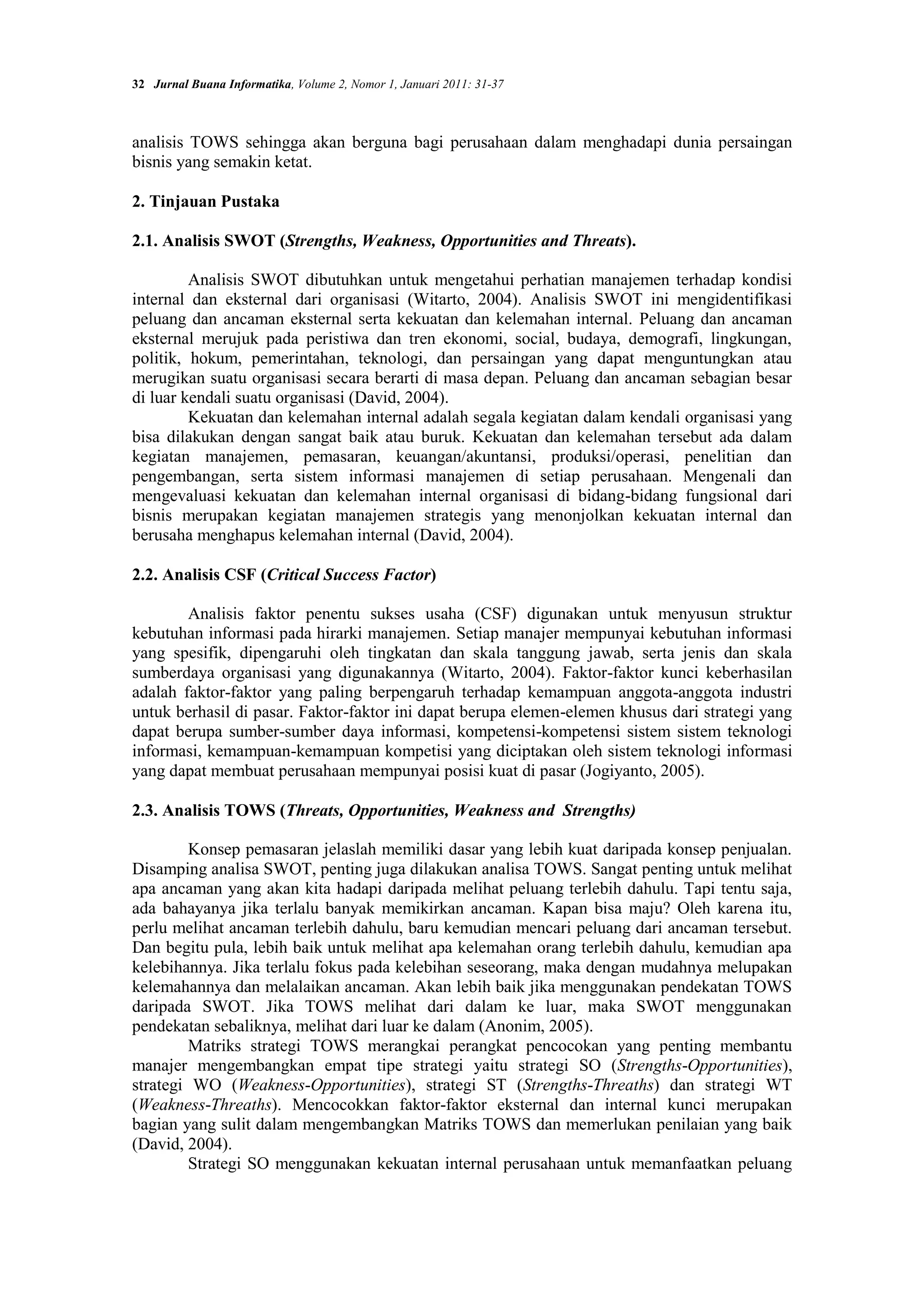 136660 id-analisis-csf-swot-dan-tows-studi-kasus-p | PDF