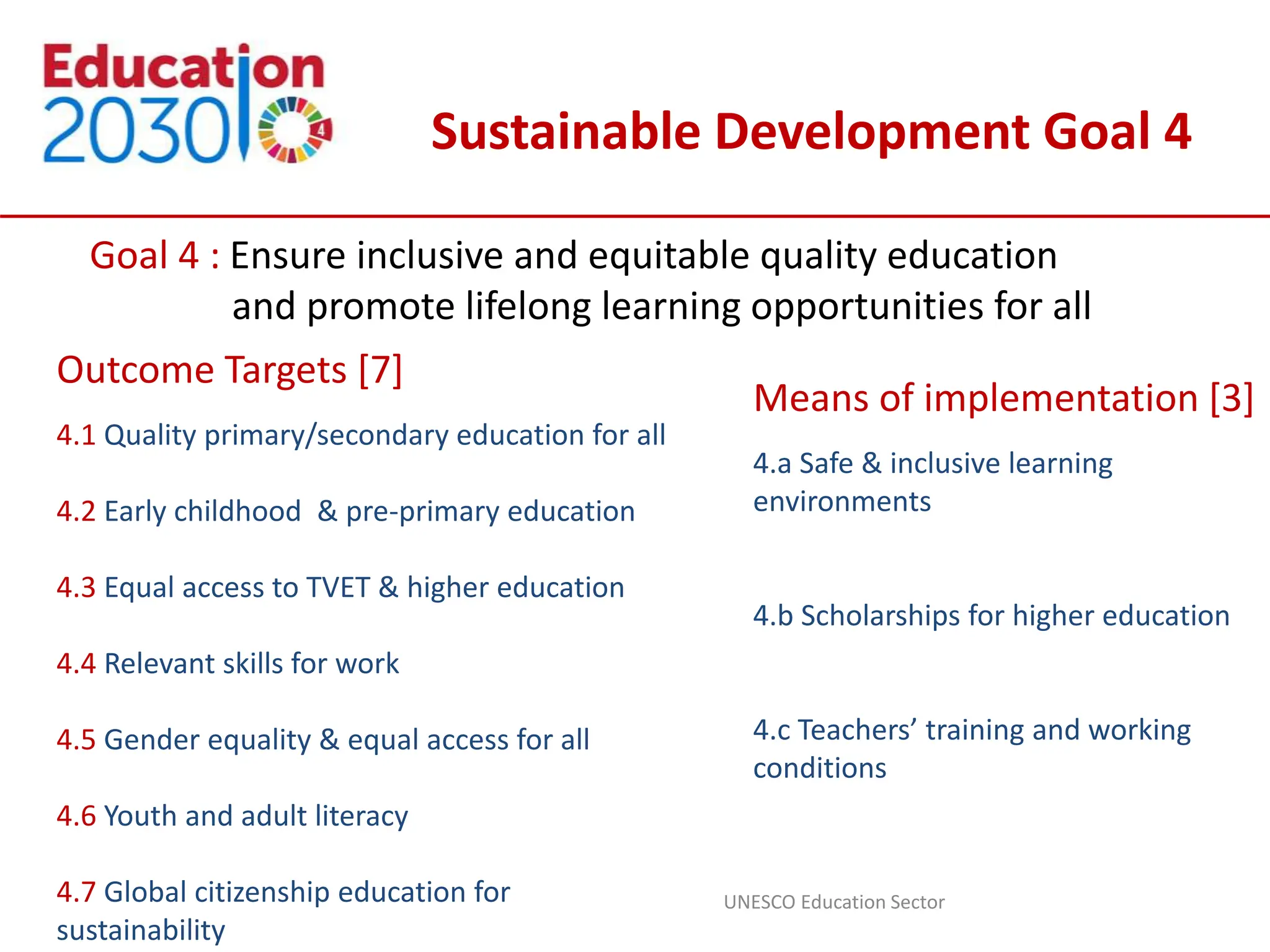 SDG 4 | PPT