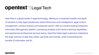 What’s new in OpenText Legal Tech | PPTX