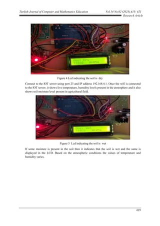 IoT based solar powered Agribot using Arduino Controller | PDF