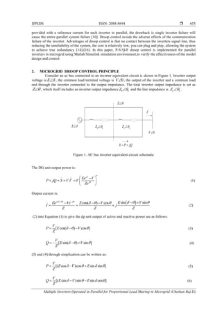 Multiple Inverters Operated in Parallel for Proportional Load Sharing in Microgrid | PDF