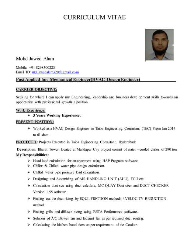 Jawed CV (2) | PDF