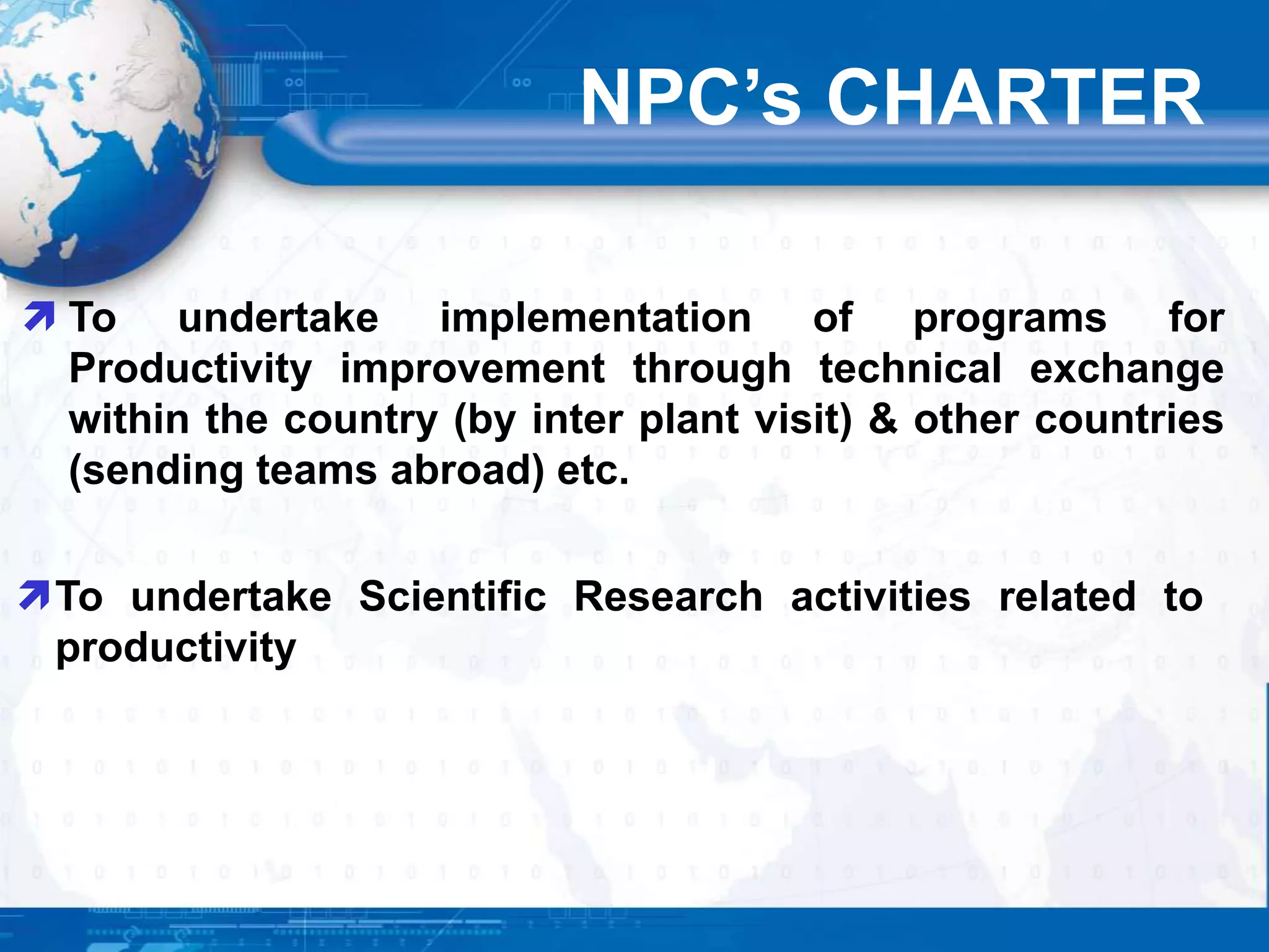 136901855-About-NPC-ppt (1).ppt | Business | Business and Finance