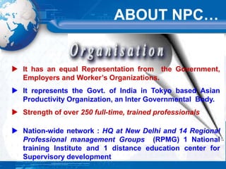 136901855-About-NPC-ppt (1).ppt | Business | Business and Finance