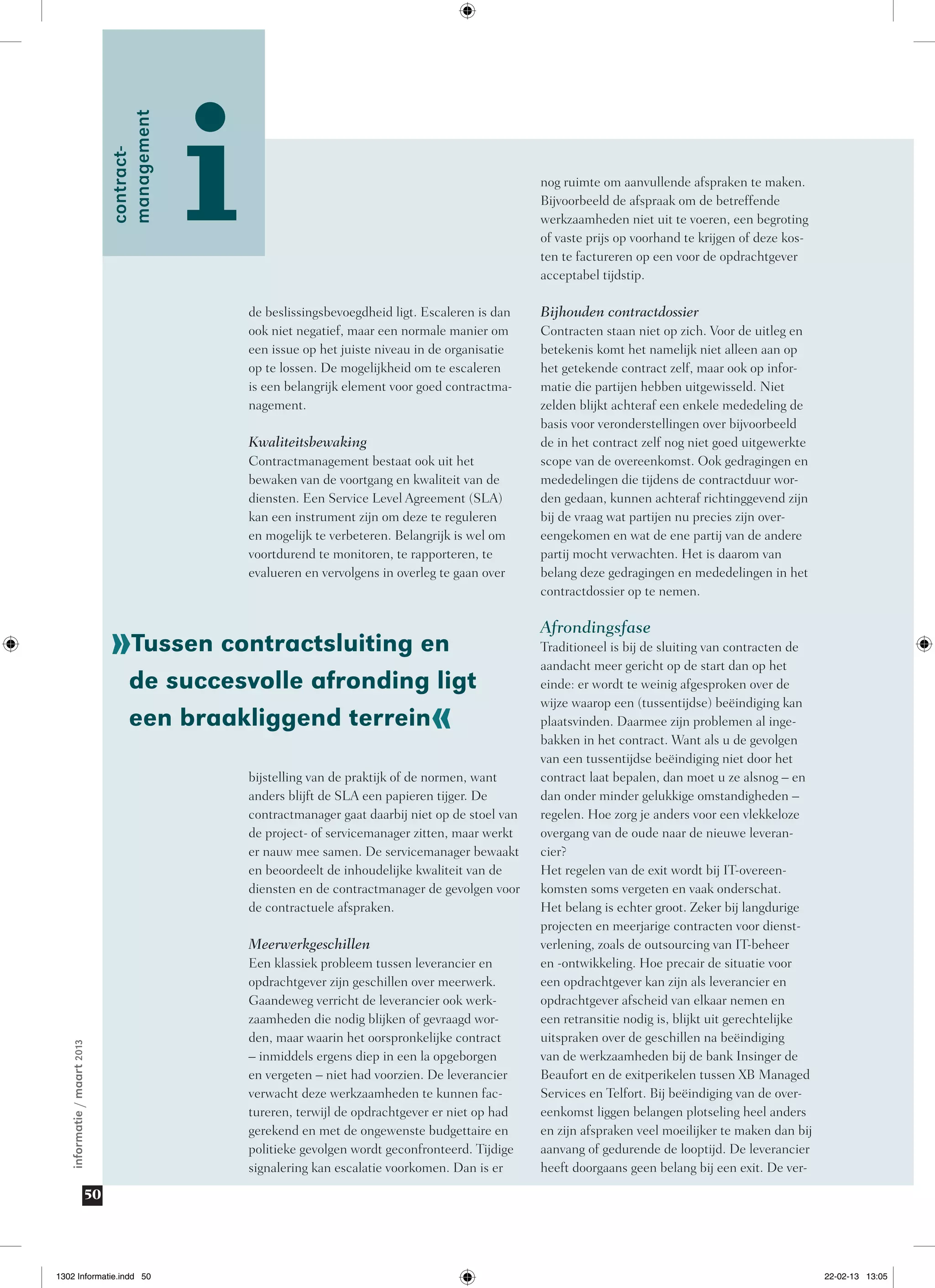 ICT-contracten en contractmanagement | PDF | Legal Services Industry ...