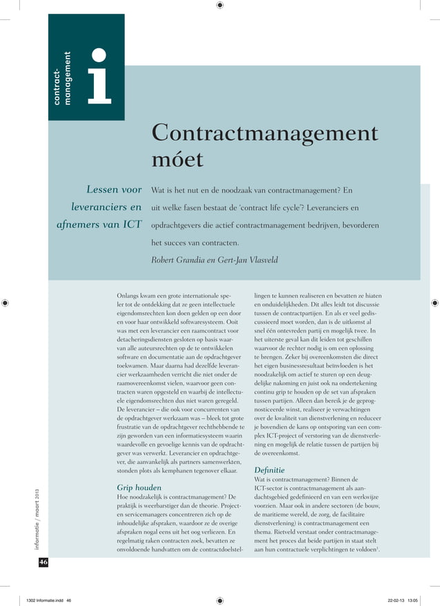 ICT-contracten en contractmanagement | PDF | Legal Services Industry ...