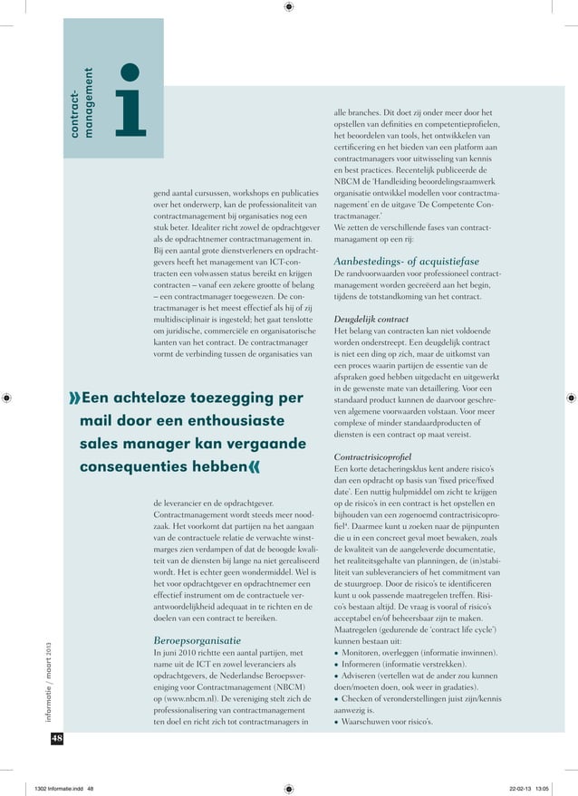 ICT-contracten en contractmanagement | PDF | Legal Services Industry ...