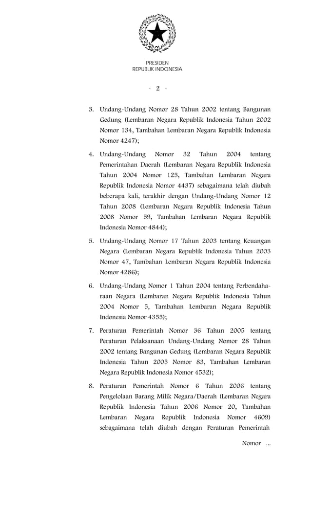 136980210 pembangunan-bangunan-gedung-negara-perpres-no-73-2011-pdf | PDF