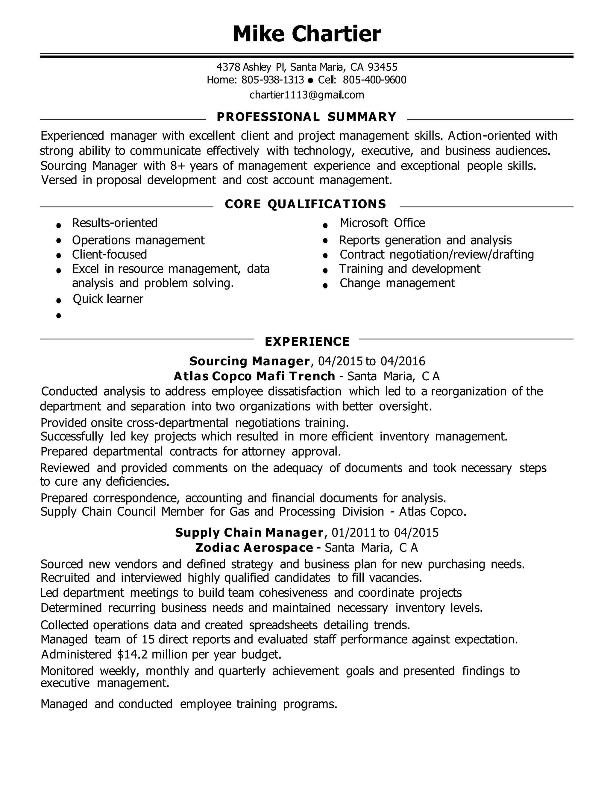 Mike Chartier Management | DOCX