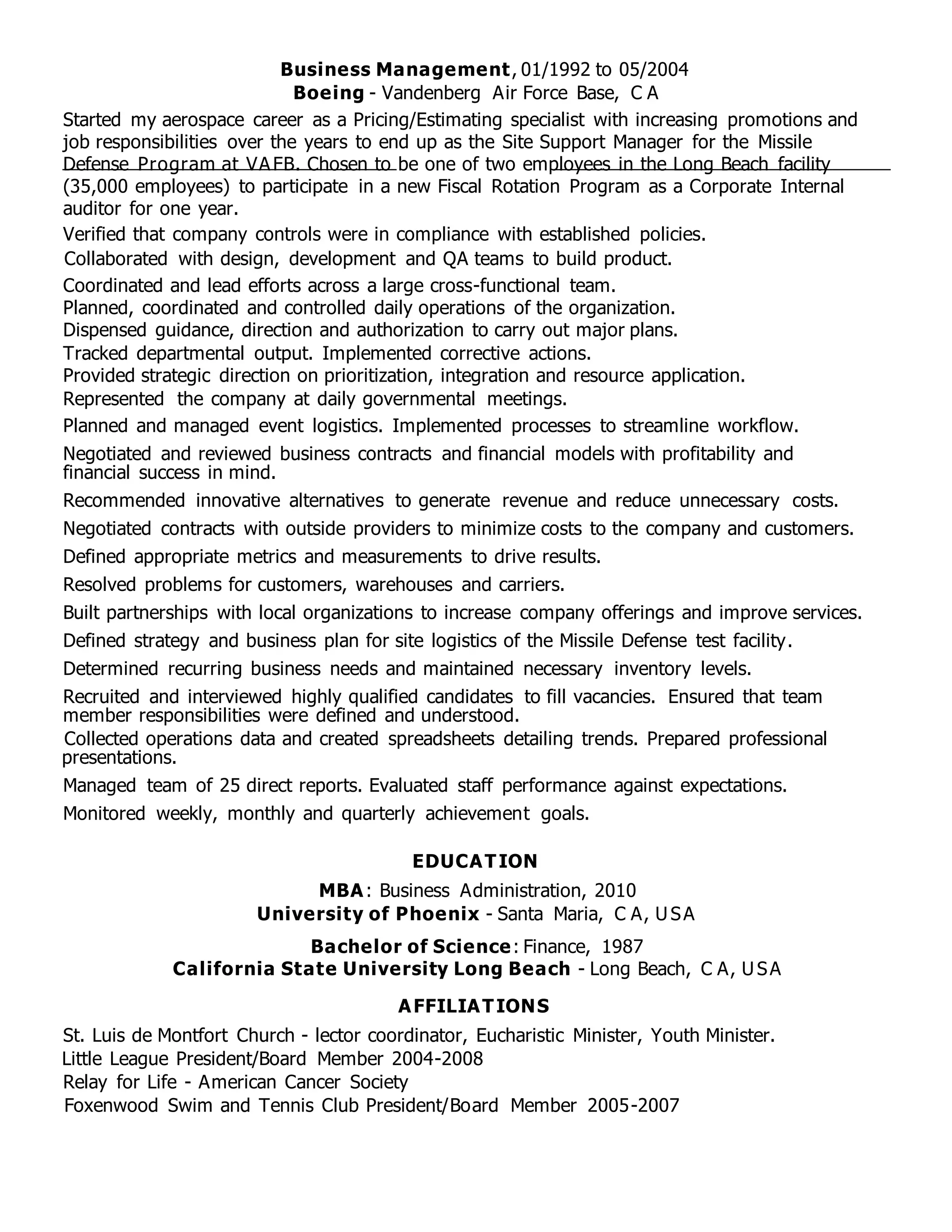 Mike Chartier Management | DOCX