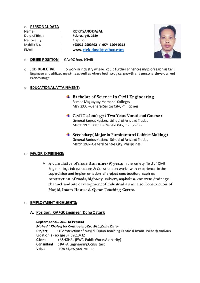 RICKY - CV- 01-Apr-2015 | PDF