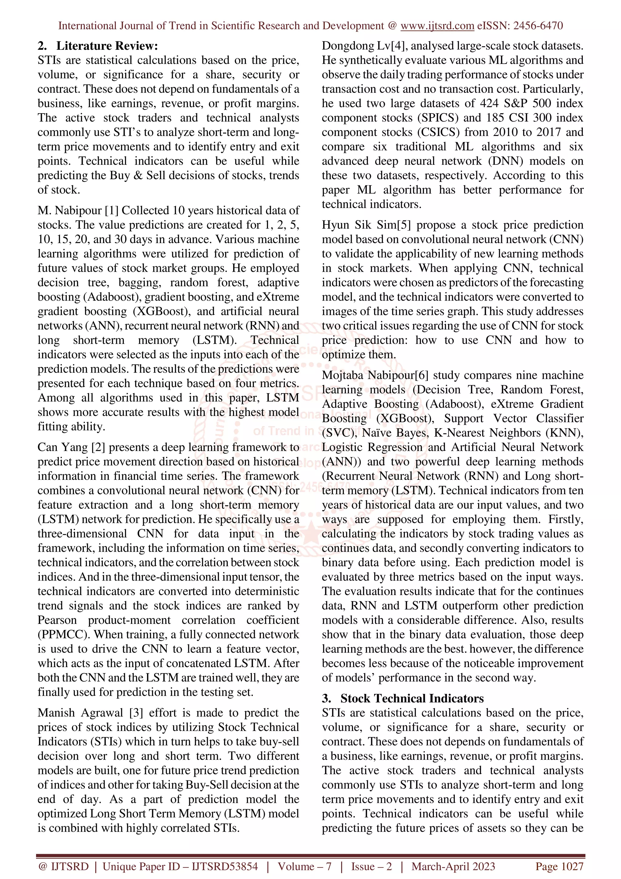 Artificial Intelligence Based Stock Market Prediction Model Using