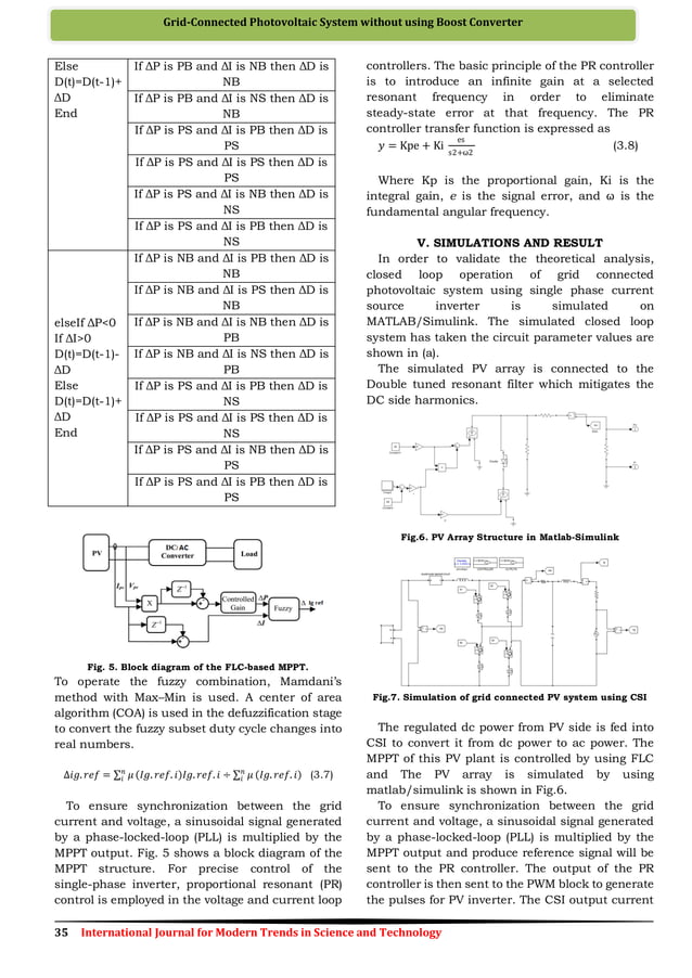 Grid-Connected Photovoltaic System without using Boost Converter | PDF