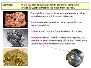137036479-IGCSE-Chemistry-Extraction-and-uses-of-metals.pptx