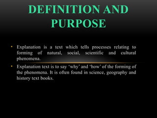 Bahan ajar Explanation text kelas XI/1.ppt