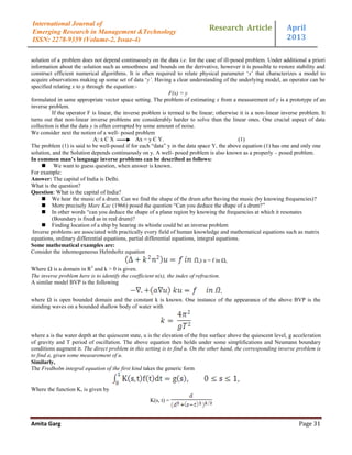 Introduction of Inverse Problem and Its Applications | PDF