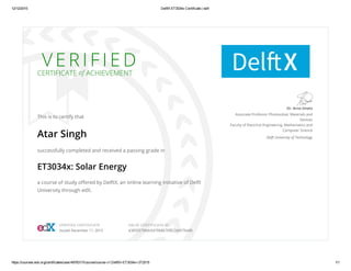 DelftX ET3034x Certificate _ edX | PDF
