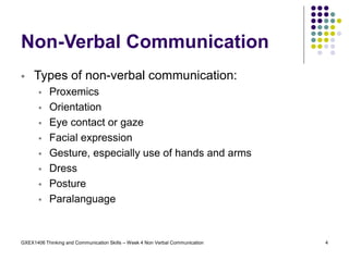 Non-Verbal-Communication.ppt assignment on non verbal communication | PPT