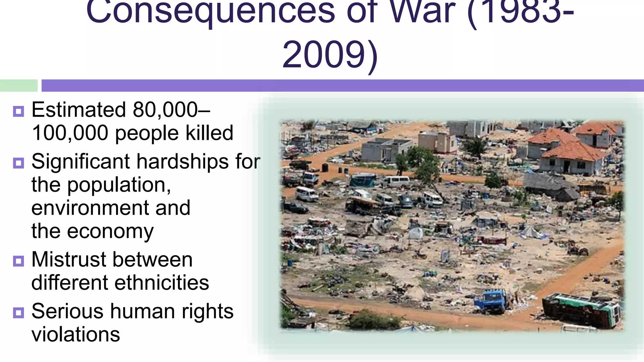 Sri Lankan Civil War & Conflict Transformation | PPTX