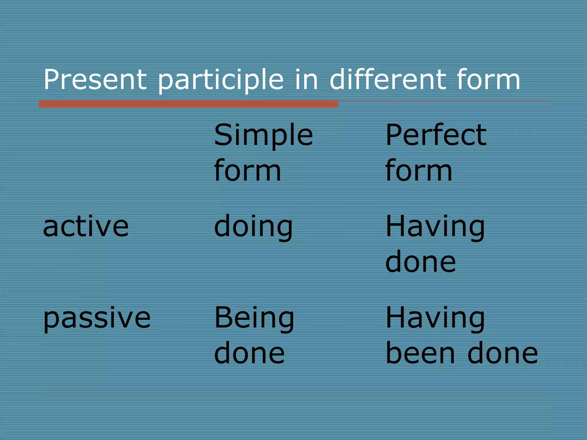 Participle | PPT