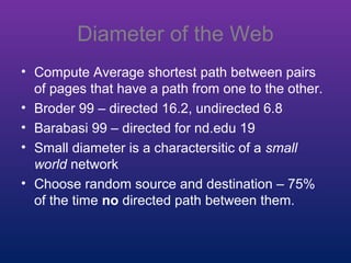 The Structure of the Web | PPT