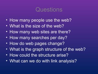 The Structure of the Web | PPT