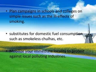 Environmental Problems and Solutions | PPTX