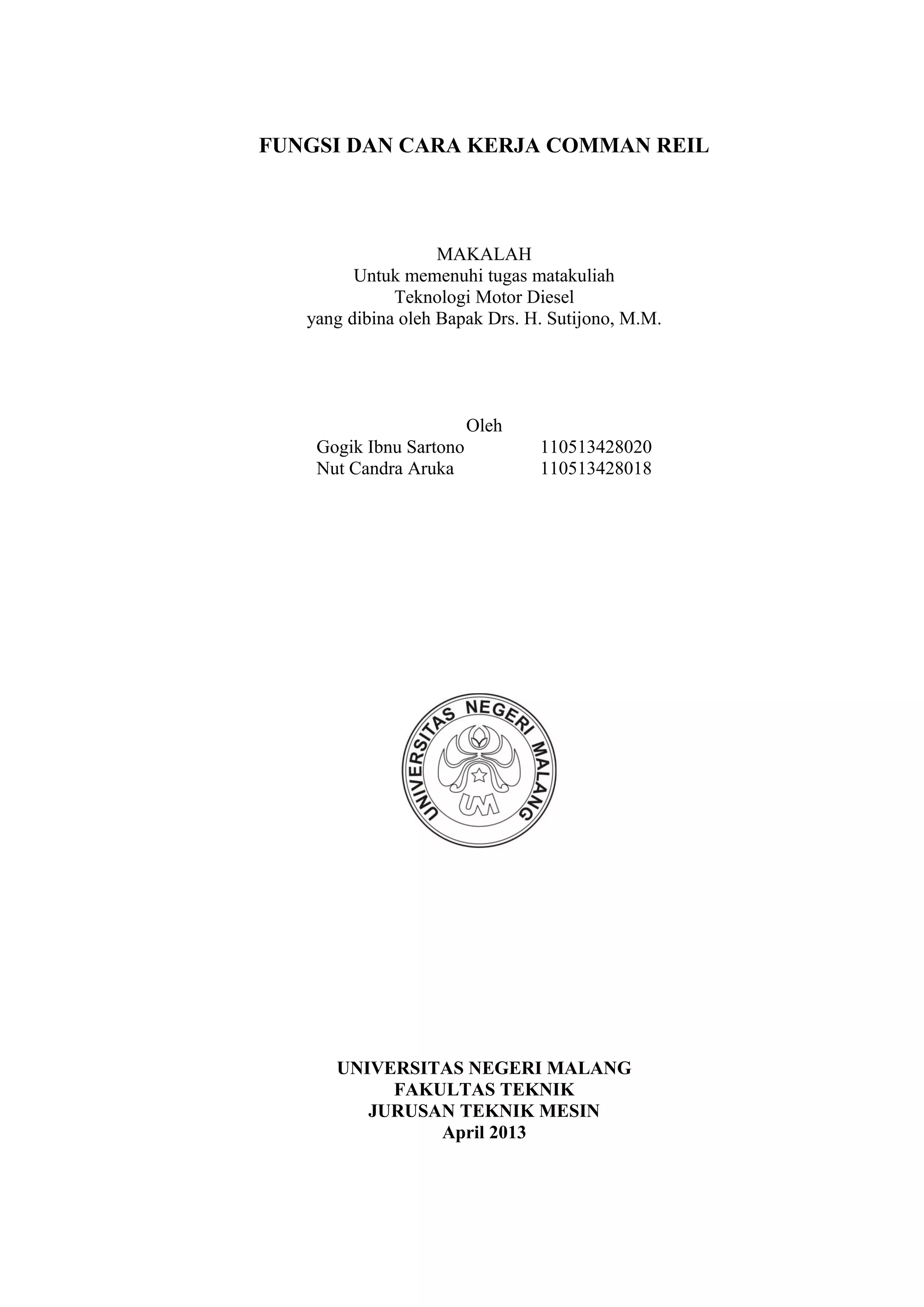 fungsi-dan-cara-kerja-common rail. | DOC