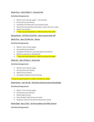 FYE 100 - A0ZR Syllabus | PDF