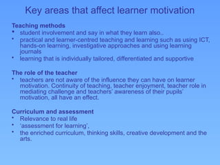 Motivation and learning psychology motivation | PPT