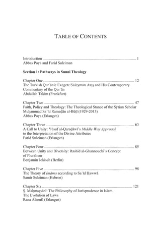Unity And Diversity In Contemporary Muslim Thought Abbas Poya And Farid ...