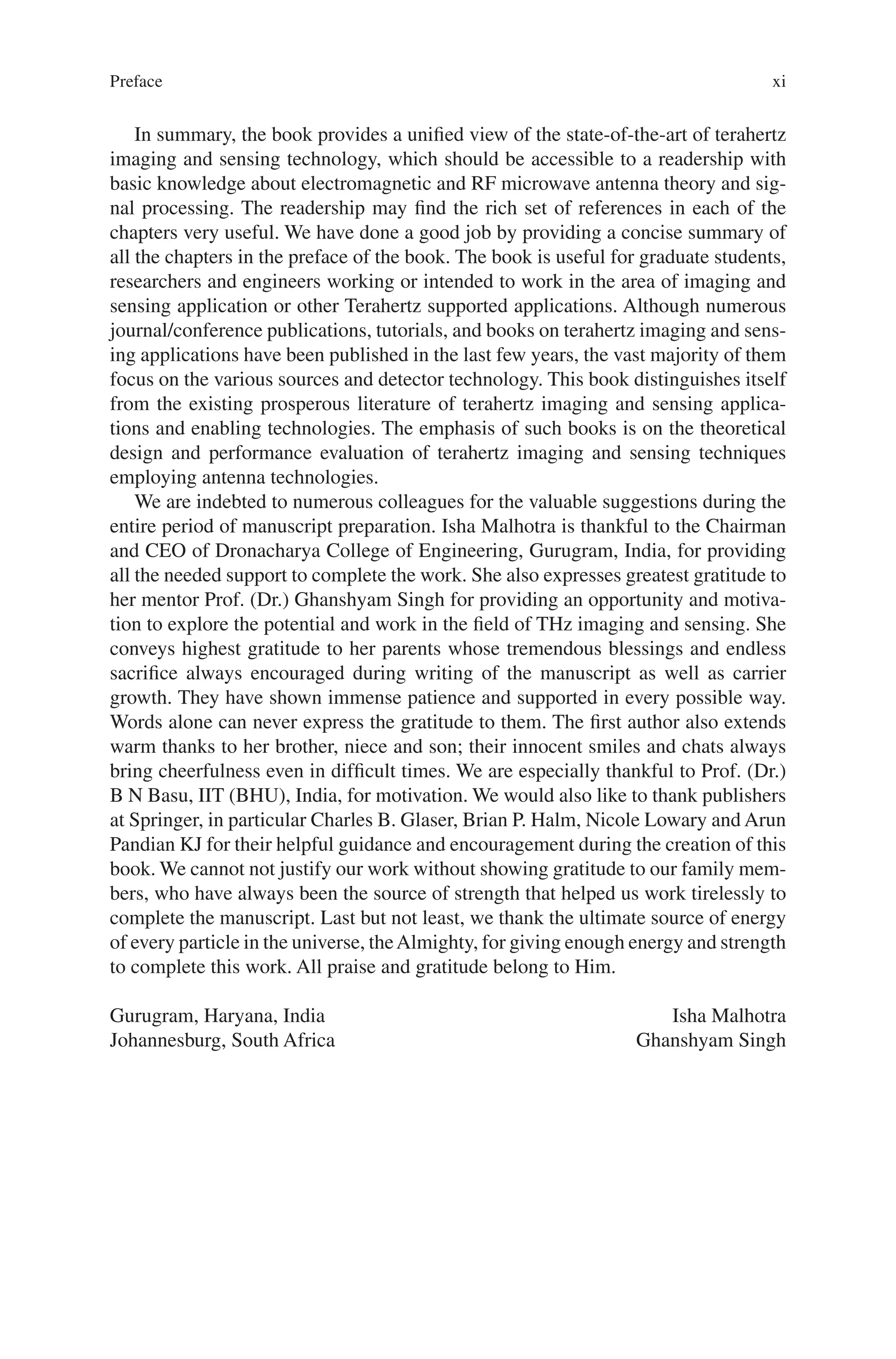 Terahertz Antenna Technology For Imaging And Sensing Applications 1st ...