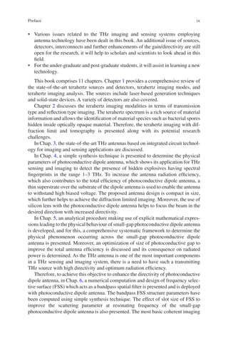 Terahertz Antenna Technology For Imaging And Sensing Applications 1st ...