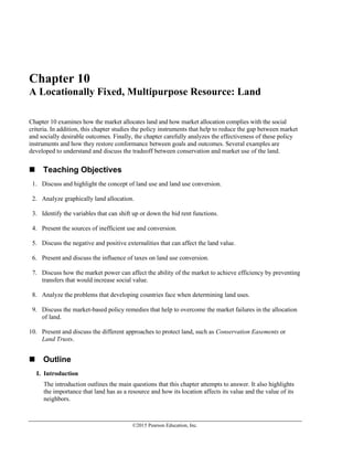Environmental and Natural Resource Economics 10th Edition Tietenberg ...