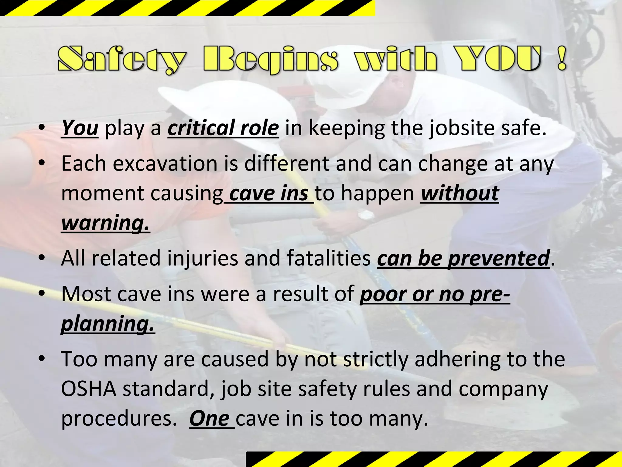 Excavation Safety Training Module 1 | PPT