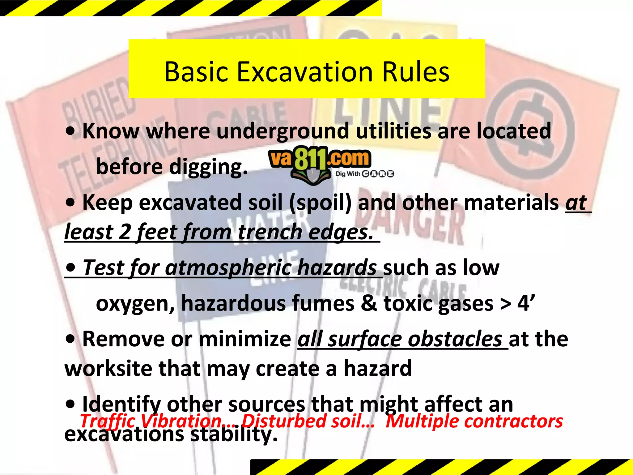 Excavation Safety Training Module 1 | PPT