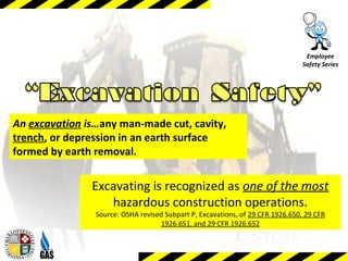 Excavation Safety Training Module 1 | PPT